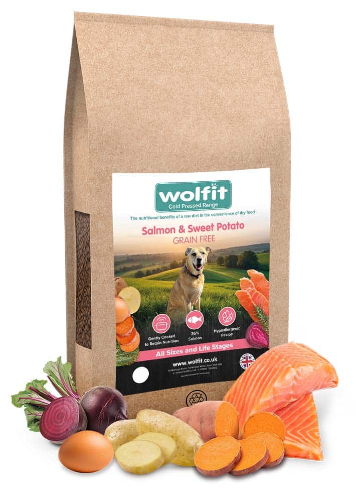 Wolfit Cold Pressed Salmon & Sweet Potato : Wolfit. The Pet Shop in ...